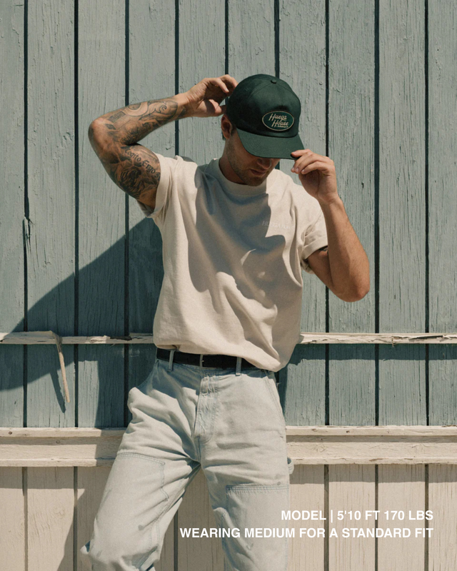 Icon Heavy Faded Tee | Bone – Huega House